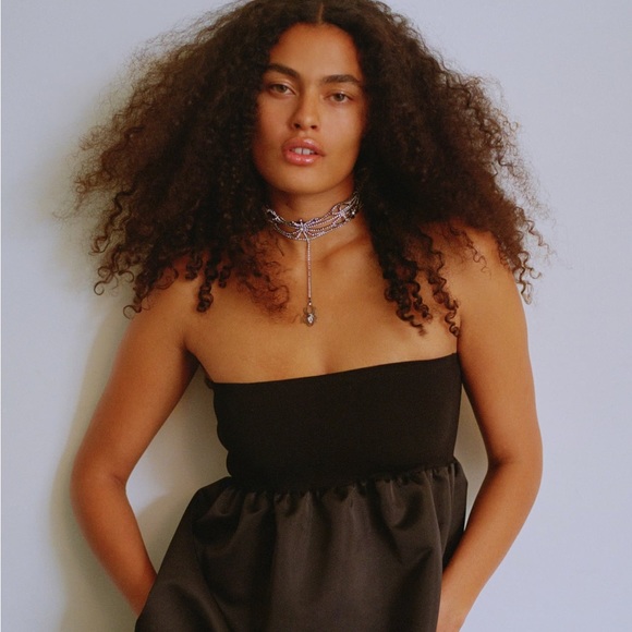 Zara | Jewelry | Zara Halloween Rhinestone Spider Choker | Poshmark